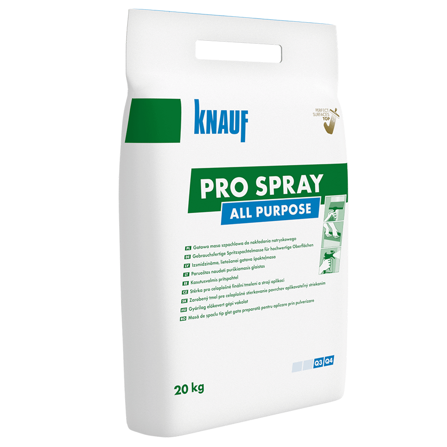 Knauf Pro Spray 20kg zsákos készrekevert glett - Góczi-Gipsz