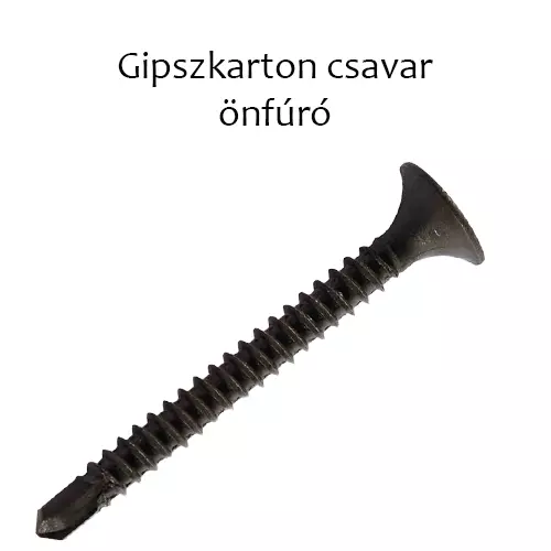 Gipszkarton csavar önfúrő extra 3,5x55mm - Góczi-Gipsz