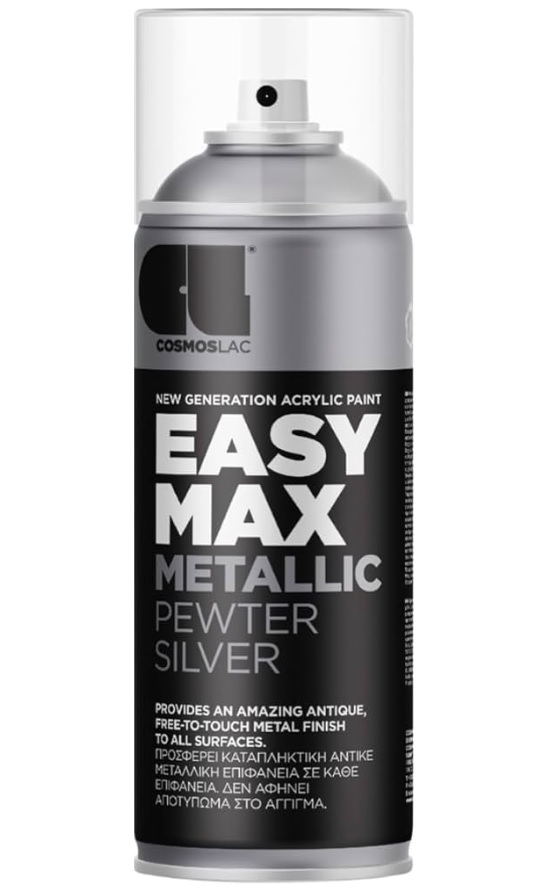 COSMOSLAC EASY MAX Premium festék spray 400ml Metallic Silver - Góczi-Gipsz